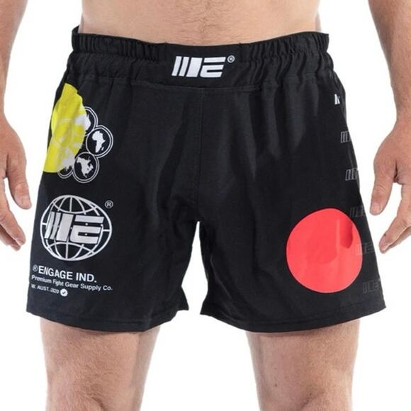 Engage | Shorts | Engage Logo Set Mma Hybrid Short 3xl Black Red Dot ...